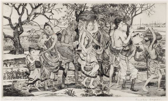 Radha Charan Bagchi | Back From The Fair | MutualArt