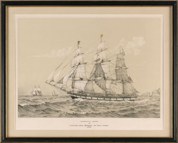 George Canning Wales | Clipper ship Houqua of New York. (1927) | MutualArt