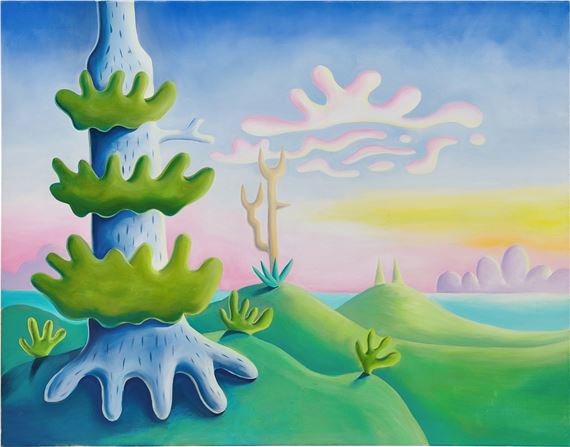 Daisy Dodd-Noble | Blue Speckled Tree and Spiked Tree (2020) | MutualArt