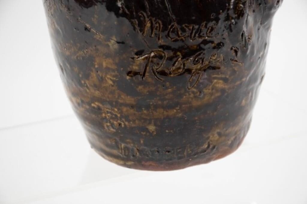 Marie Rogers | Folk Pottery Medusa Face Jug | MutualArt