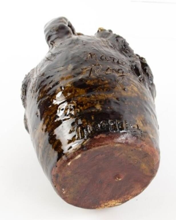 Marie Rogers | Folk Pottery Medusa Face Jug | MutualArt