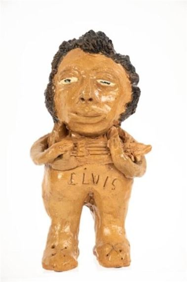 Marie Rogers | Elvis Folk Pottery Figure | MutualArt