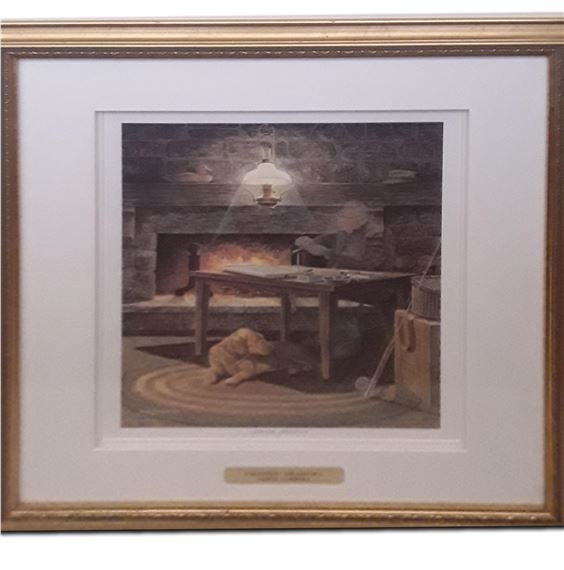 James Richard Lumbers | Fireside Shadows | MutualArt