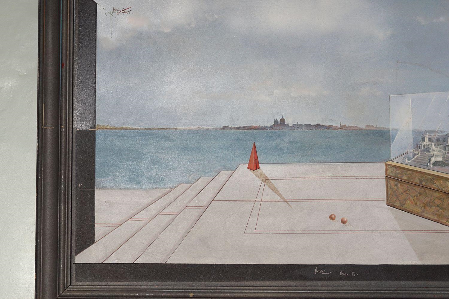 Andrea Vizzini | Patio overlooking the sea | MutualArt
