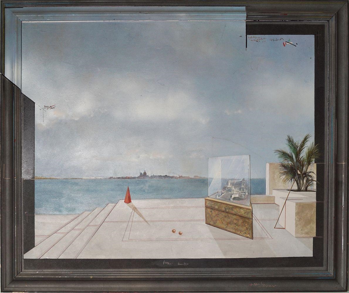 Andrea Vizzini | Patio overlooking the sea | MutualArt
