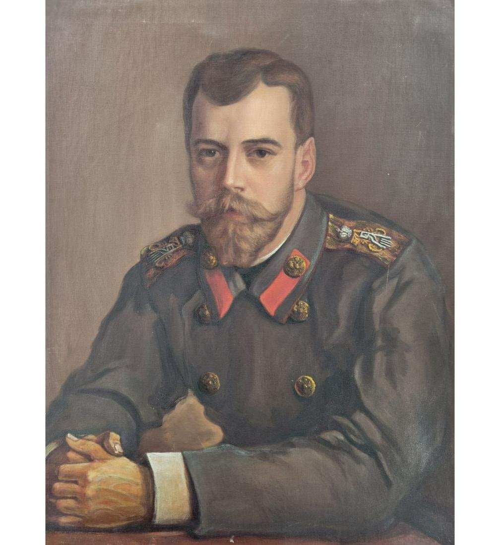 Russian School | Portrait Painting Nicholas II or Nikolai II ...