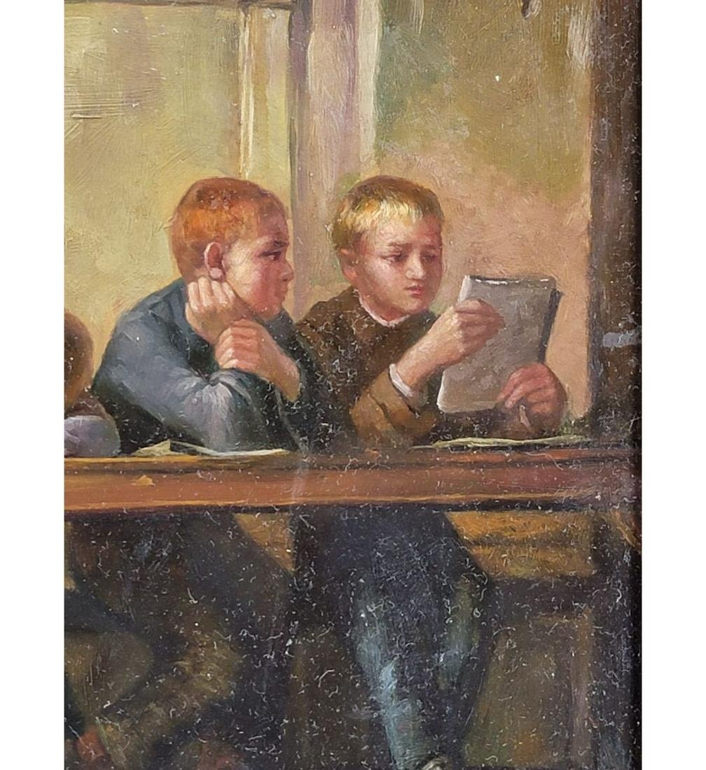 Raymond Perry Neilson | Interior Painting Boys In A Classroom | MutualArt