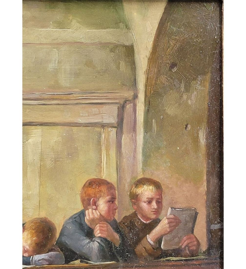 Raymond Perry Neilson | Interior Painting Boys In A Classroom | MutualArt