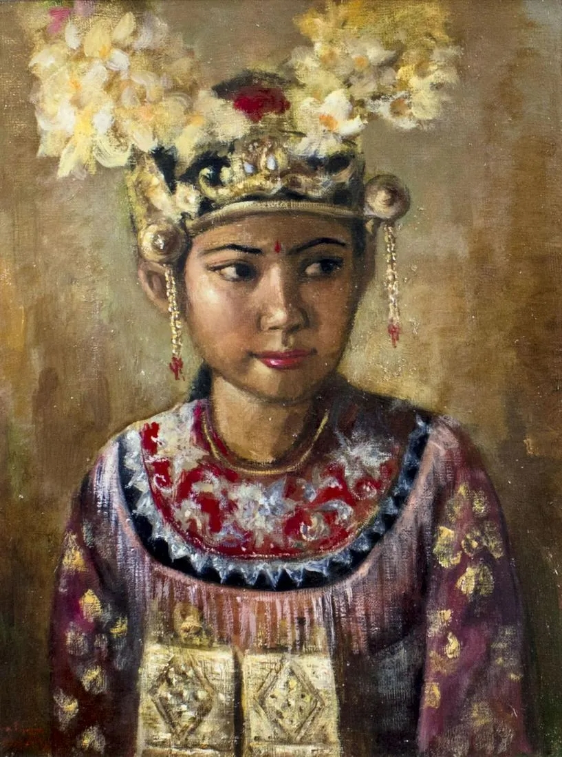 Tedja Suminar | Portrait of Indonesian Girl (1979) | MutualArt