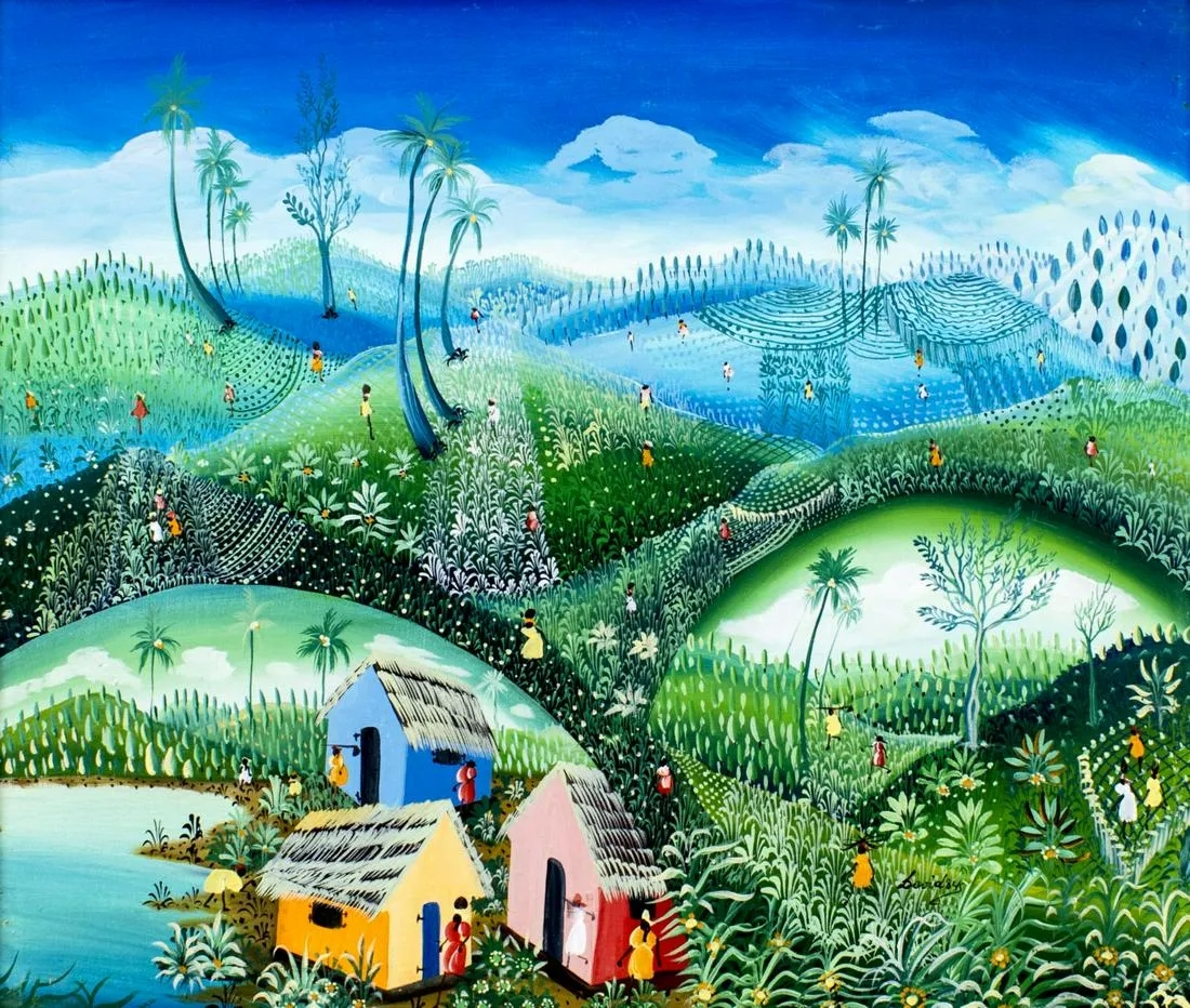 David Saintus | Haitian Landscape (1984) | MutualArt