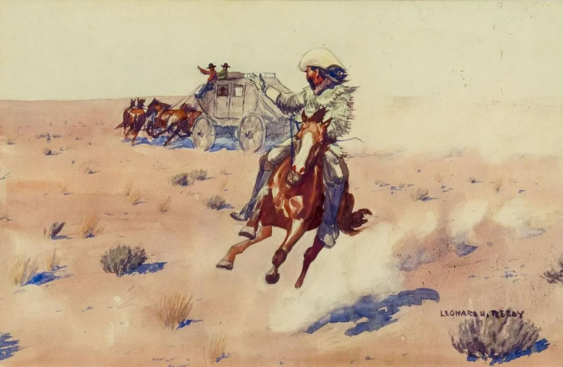 Leonard Howard Reedy | Scouts of the Wagon Train | MutualArt