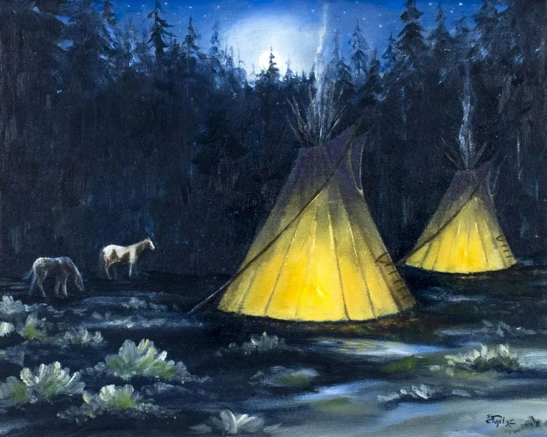 Sharon Engel | Native American Teepee | MutualArt