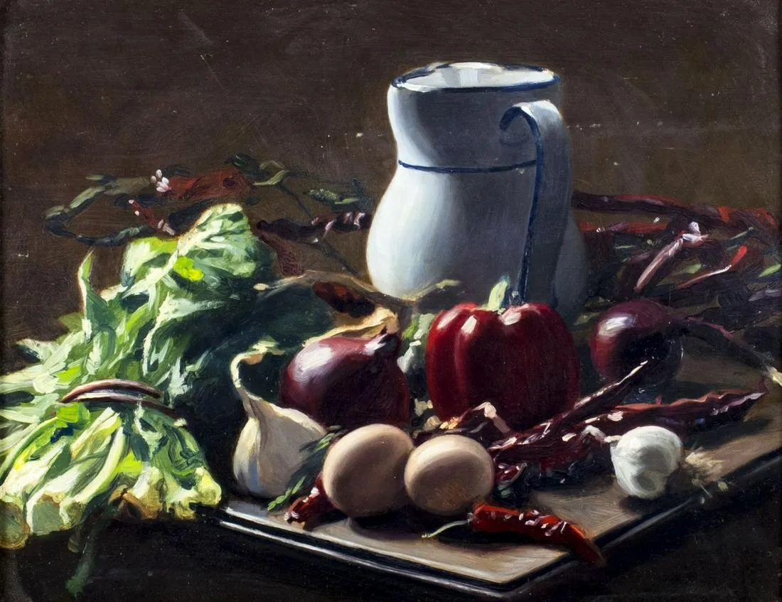 Evan Wilson | Still Life with Vegetables | MutualArt