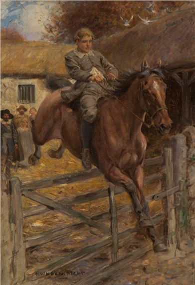 Roland Wheelwright | HORSE FENCE JUMPING | MutualArt