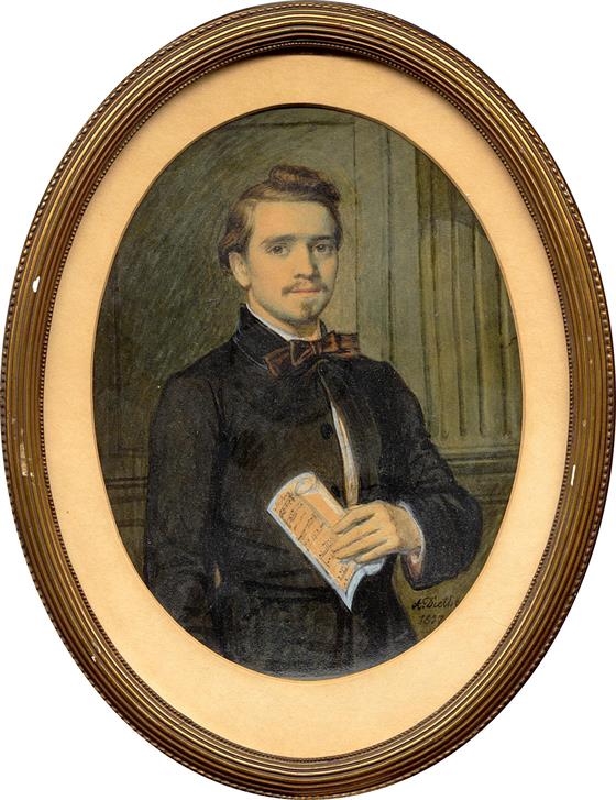 Alfred Richard Diethe | PORTRÉT MLADÉHO MUŽE (1837) | MutualArt