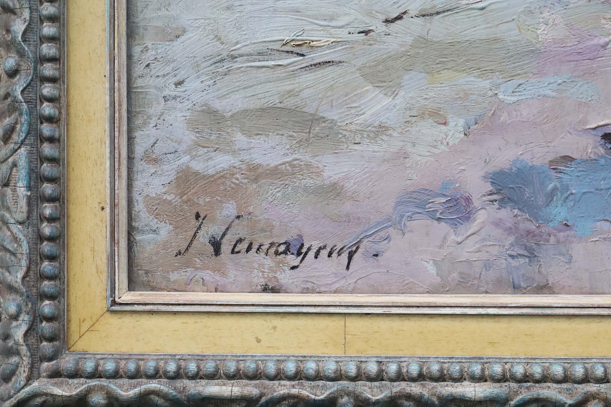 Adrien Jean Le Mayeur de Merprés | Pemandangan Sungai dan Perahu ...