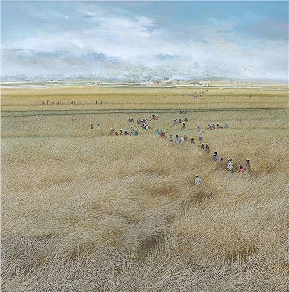 Nisan Kristiyanto | Diantara Padi dan Langit Biru, 1996 (1996) | MutualArt