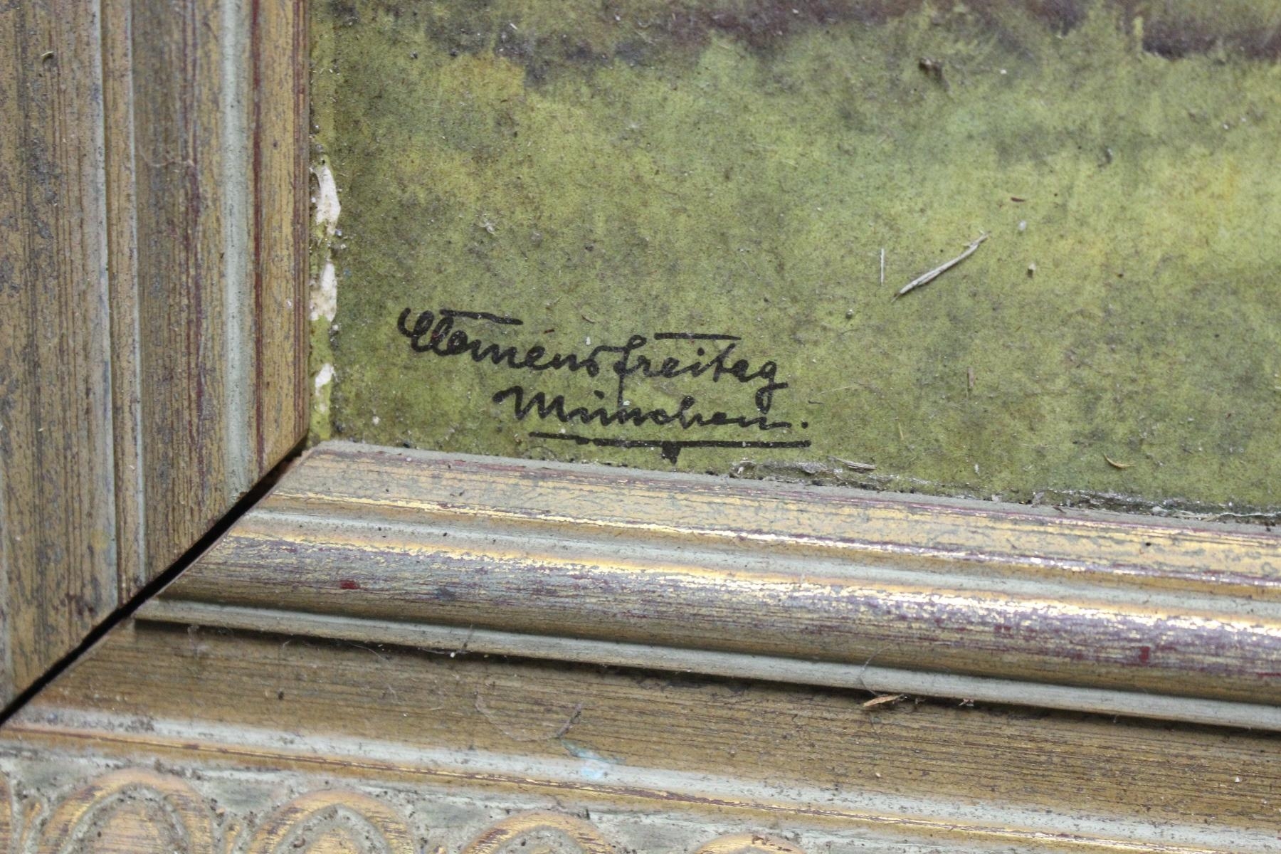 Clemens Freitag | An Oil on Canvas of a Painting | MutualArt