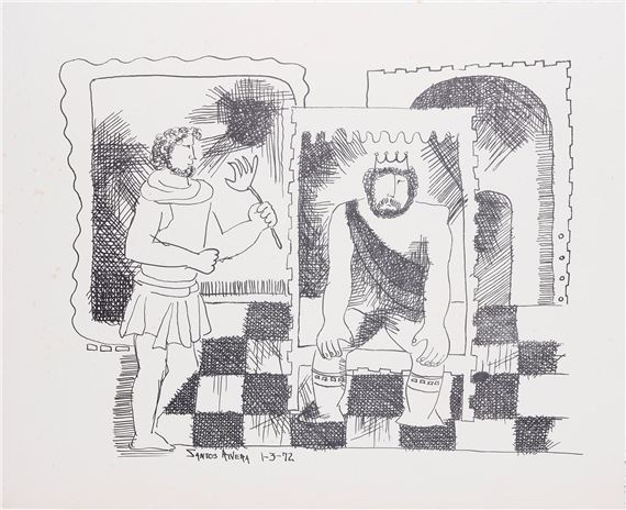 Santos Rivera | Untitled - The King (1972) | MutualArt