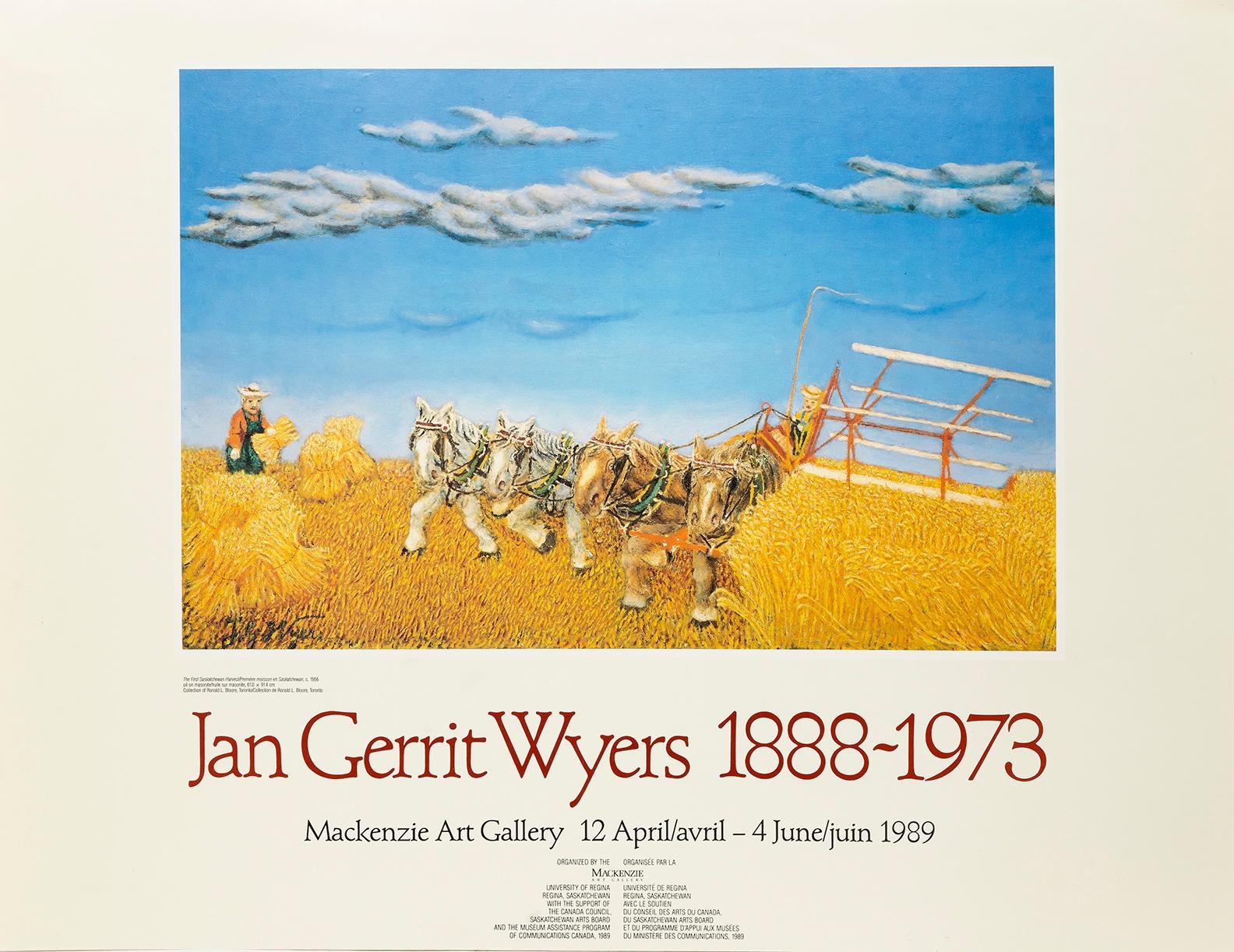 Jan Garret Wyers | Mackenzie Art Gallery Exhibition Poster (1989 ...