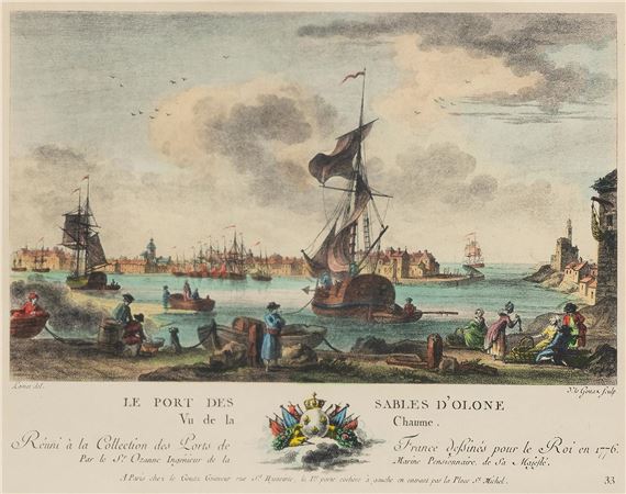 Nicolas-Marie Ozanne | Le port des sables d'olone | MutualArt