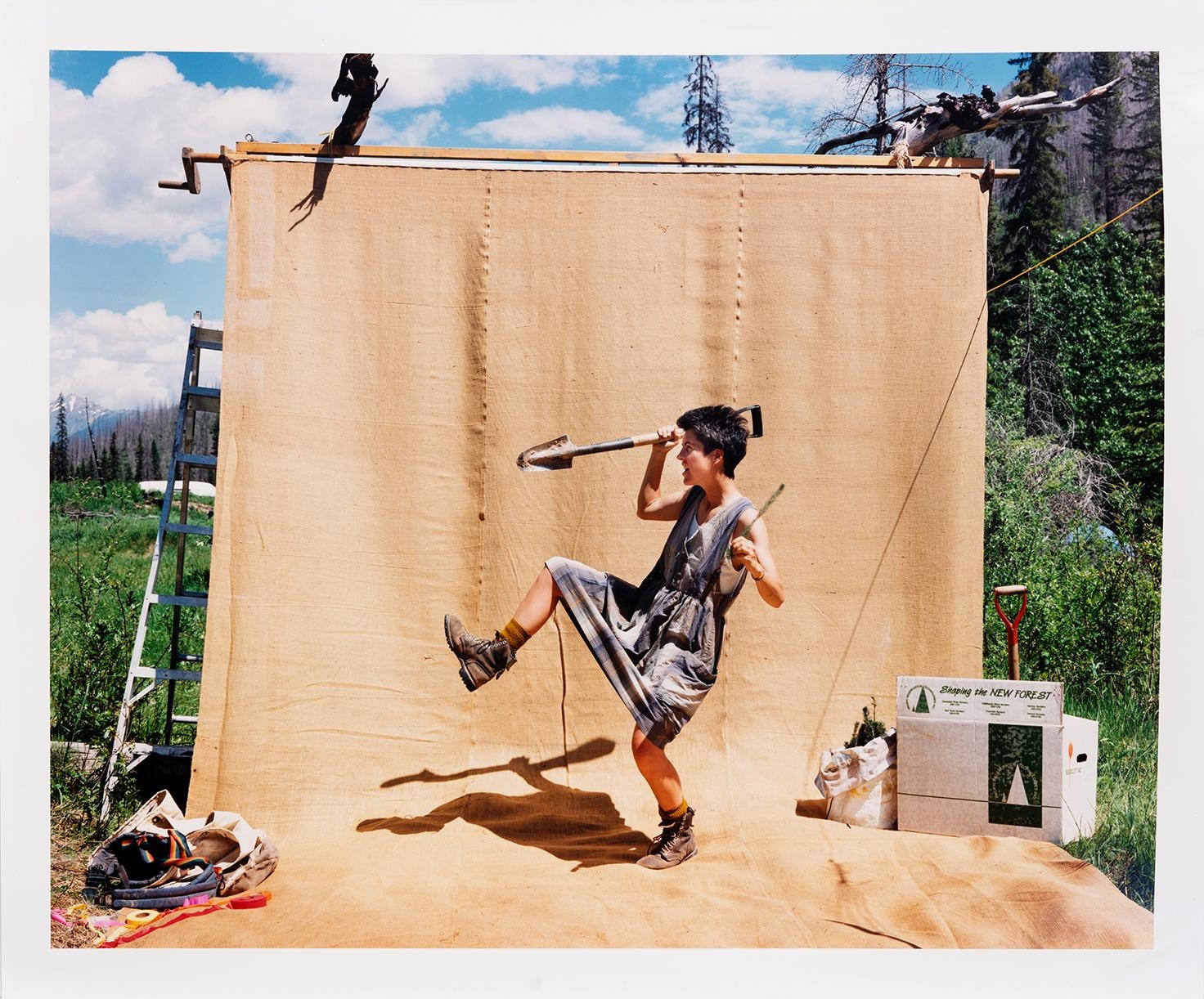 Lorraine Gilbert | Self Portrait in Studio, Invermere BC. | MutualArt