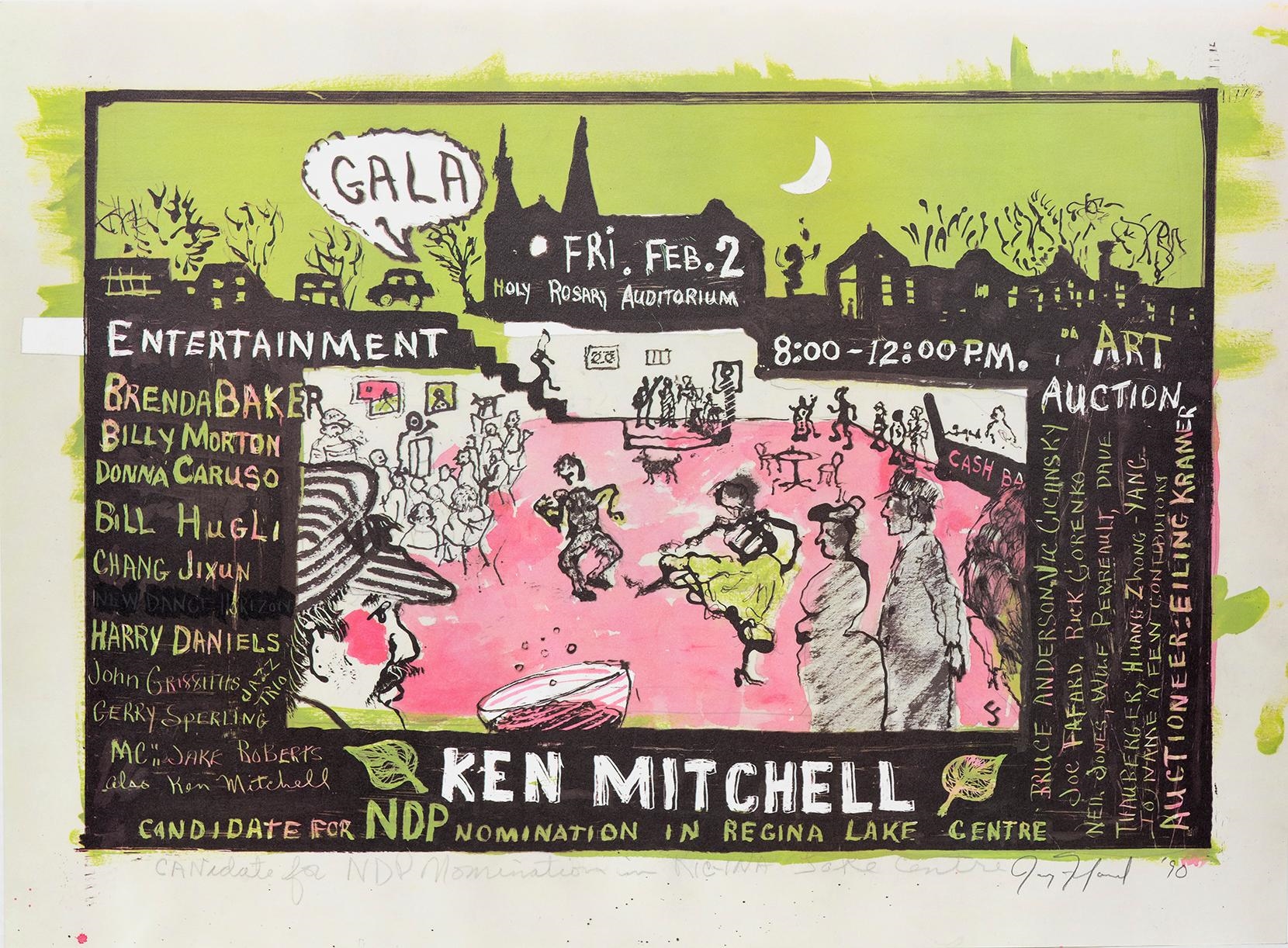 Joe Fafard | Ken Mitchell Candidate For NDP (1990) | MutualArt