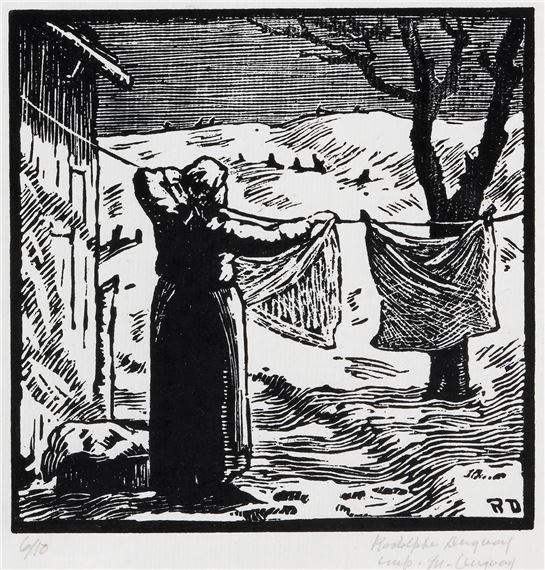 Rodolphe Duguay | Untitled - Hanging Laundry | MutualArt