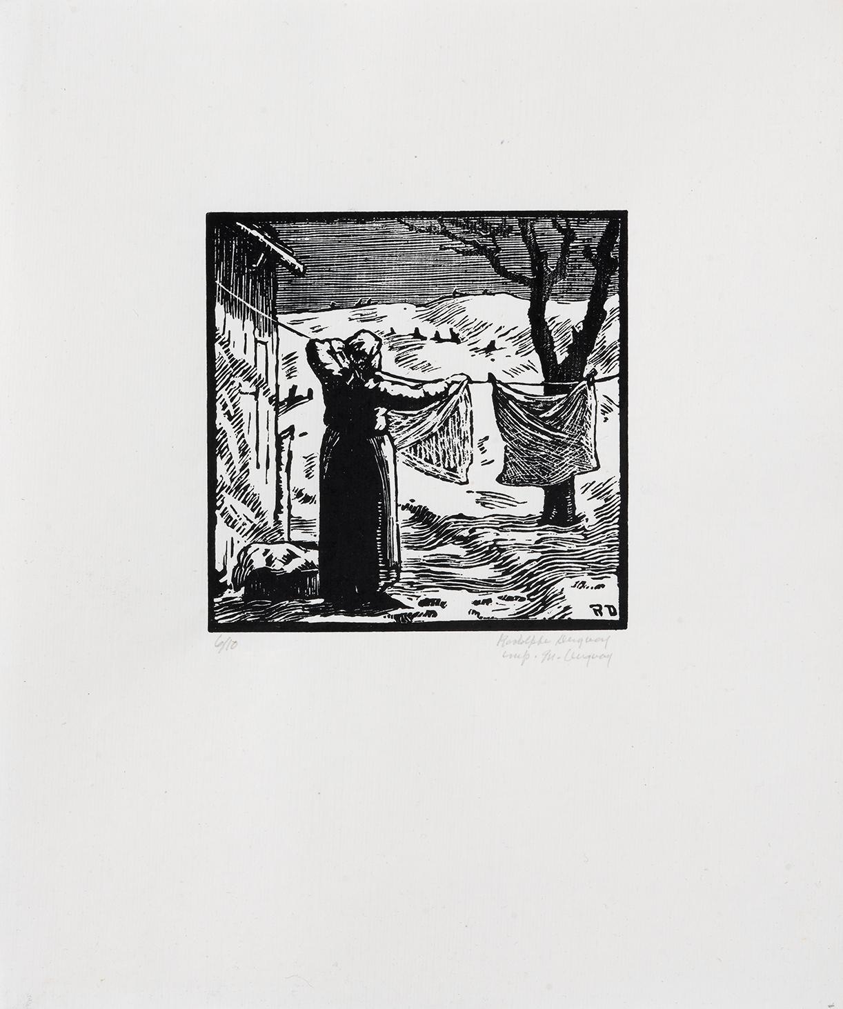 Rodolphe Duguay | Untitled - Hanging Laundry | MutualArt