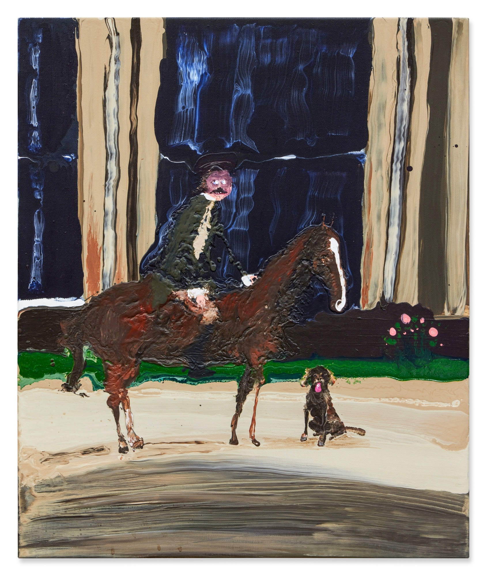 Genieve Figgis | Gentleman on a Horse with His Dog (2016) | MutualArt