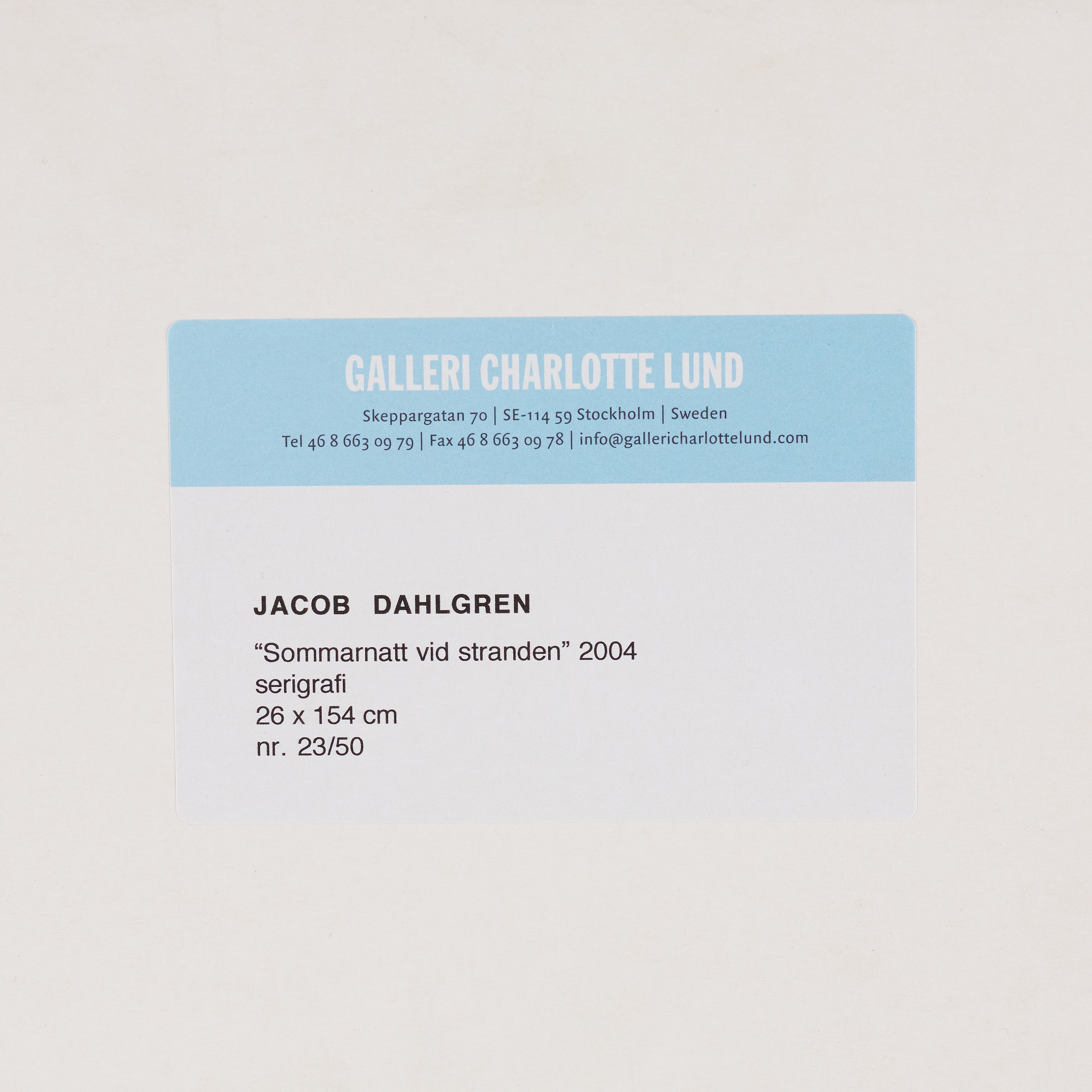 Jacob Dahlgren | Sommarnatt vid stranden (2004) | MutualArt