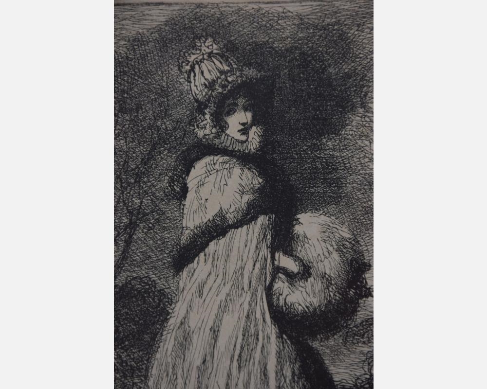 Charles Huard | Femme au manchon | MutualArt