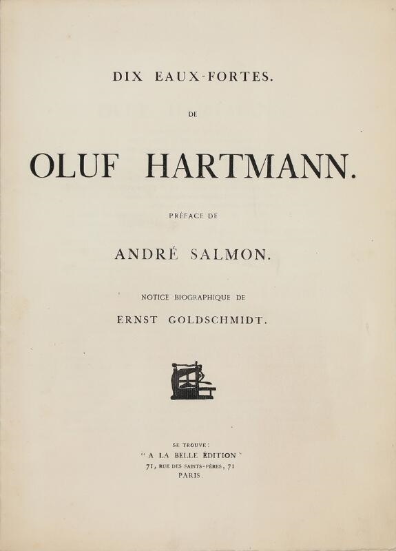 Oluf Hartmann | Dix Eaux-Fortes de Oluf Hartmann | MutualArt