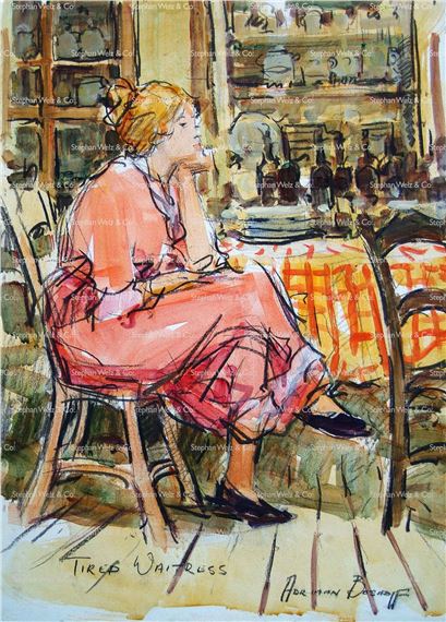 Adriaan Hendrik Boshoff | SELF-TIRED WAITRESS (A5) | MutualArt
