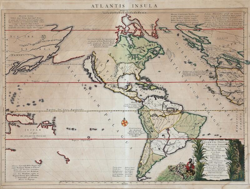 Guillaume Sanson | Atlantis Insula (Circa 1700) | MutualArt