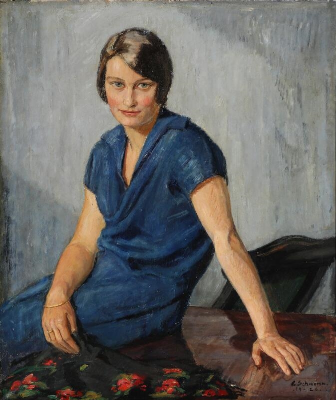 Carl Joseph Schwenn | Portrait of professor Sigrid Møller (1926 ...