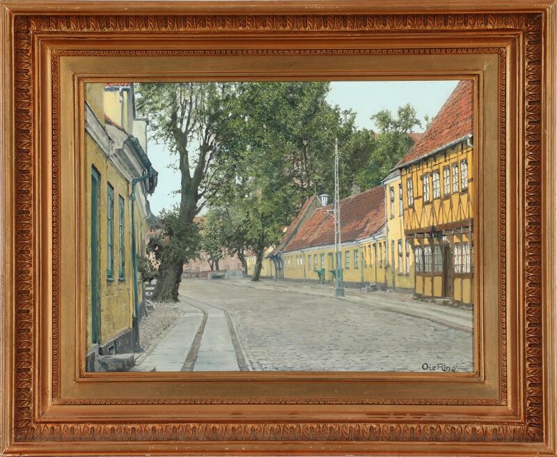 Ole Ring | Streetscene from Kirkestræde in the Danish small town Køge ...