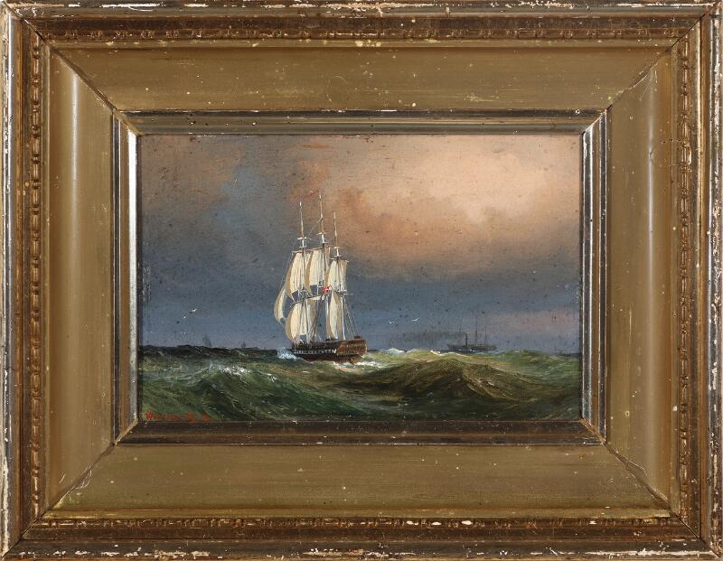 Vilhelm Melbye | Two seascapes | MutualArt