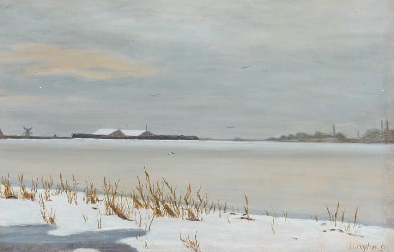 Vilhelm Kyhn | Winter landscape (1891) | MutualArt