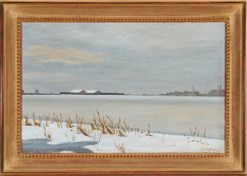 Vilhelm Kyhn | Winter landscape (1891) | MutualArt