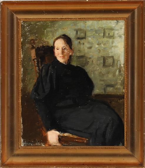 Julius Paulsen | Portrait of Pauline Hirschprung (1897) | MutualArt