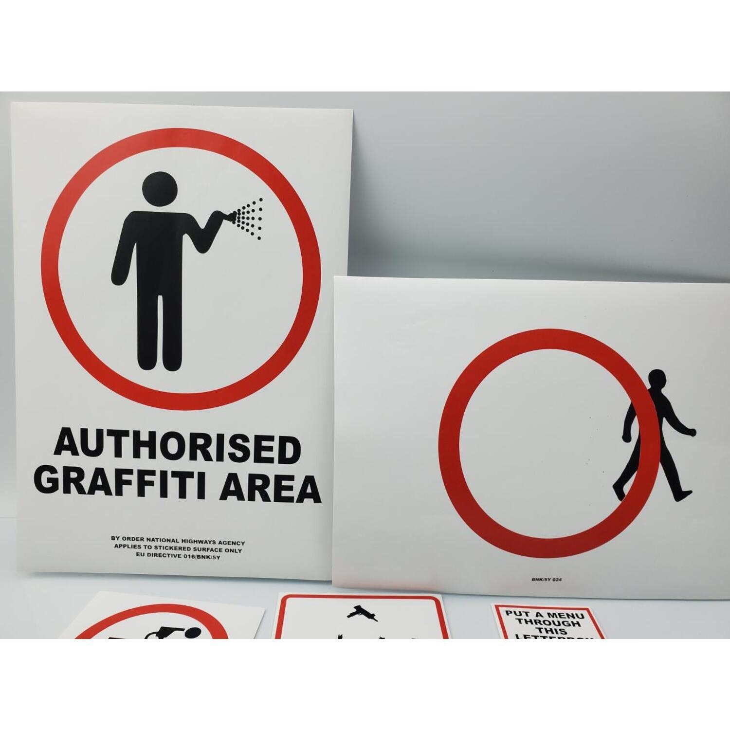 Banksy | 12 Banksy Style Stickers/Decals | MutualArt