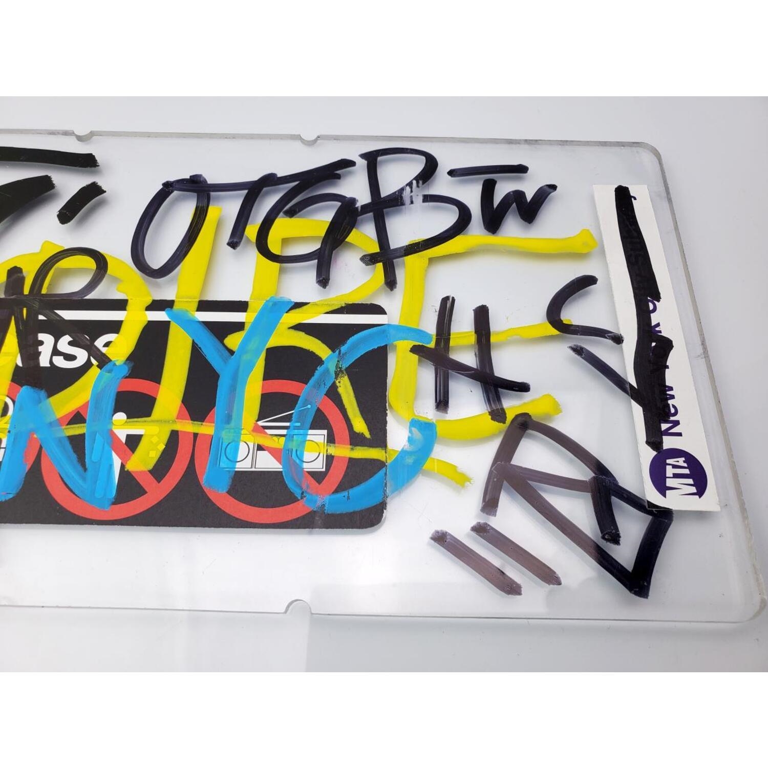 Keith Haring | Keith Haring Signed Magic Marker on MTA Plexiglas ...