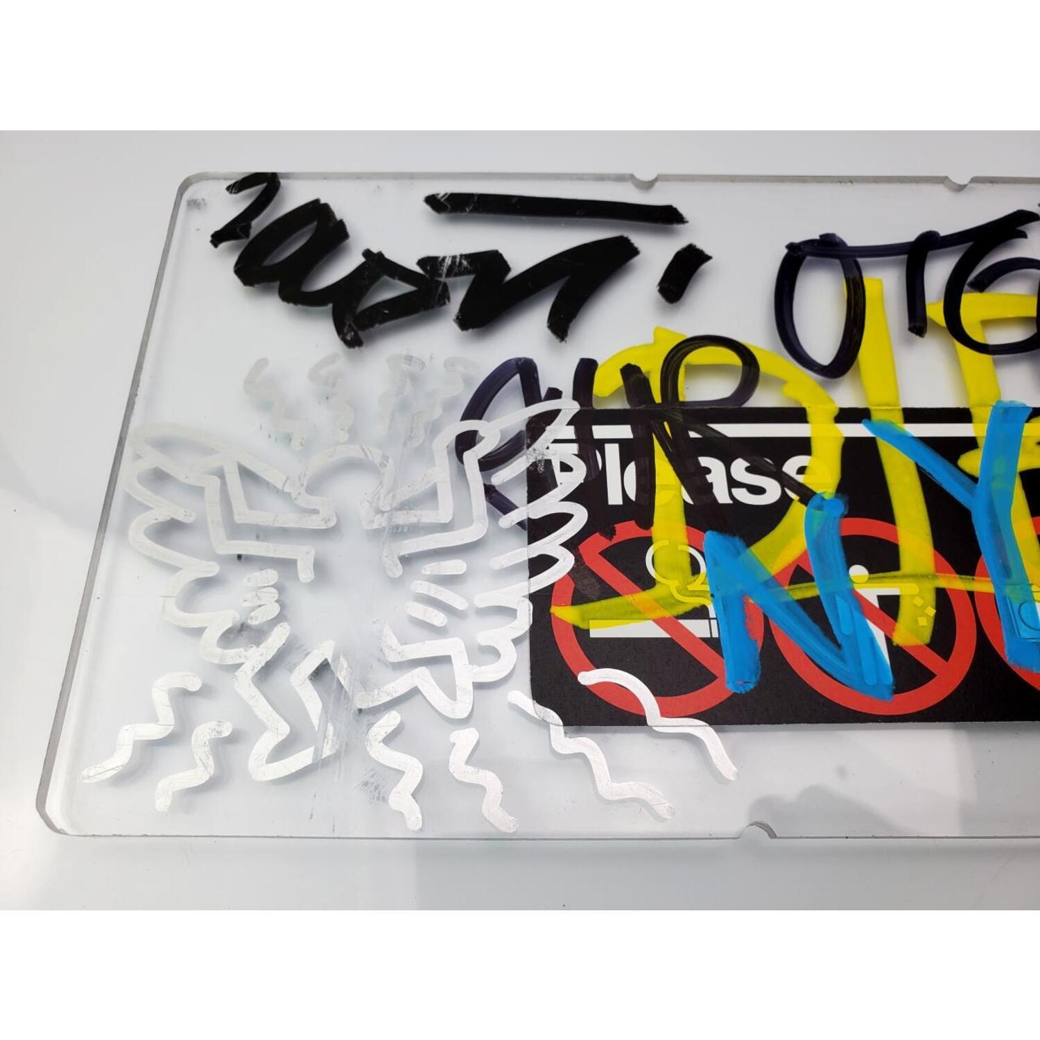Keith Haring | Keith Haring Signed Magic Marker on MTA Plexiglas ...