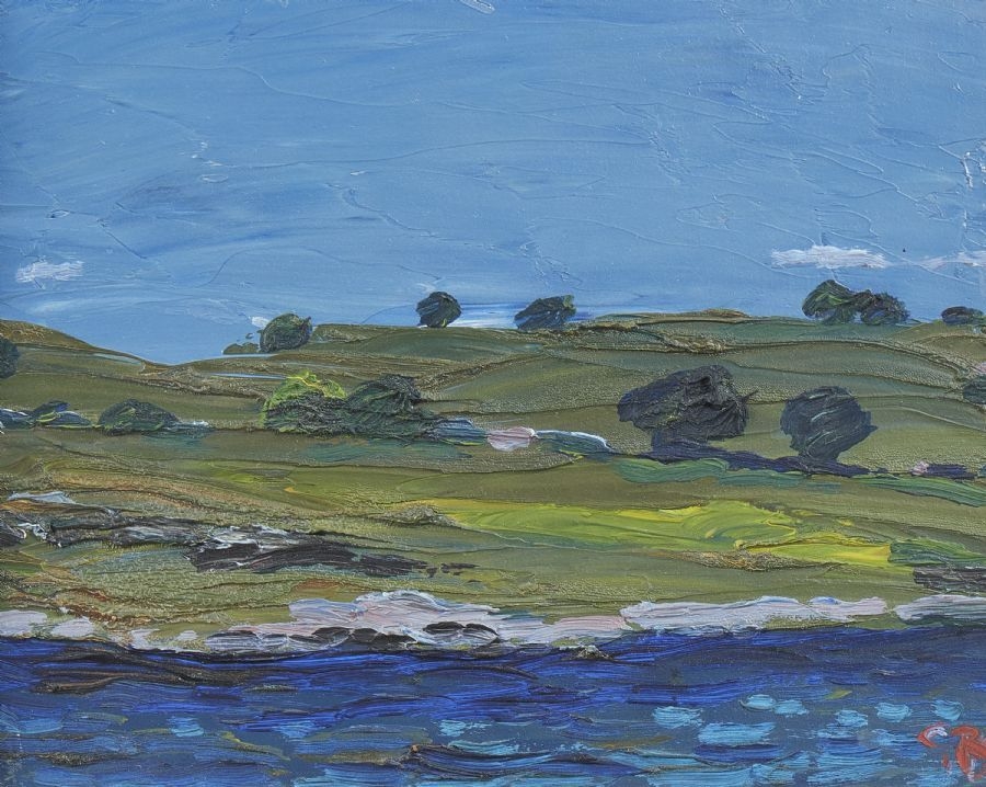 Göran Brunius | coastal scene. Oil on panel | MutualArt
