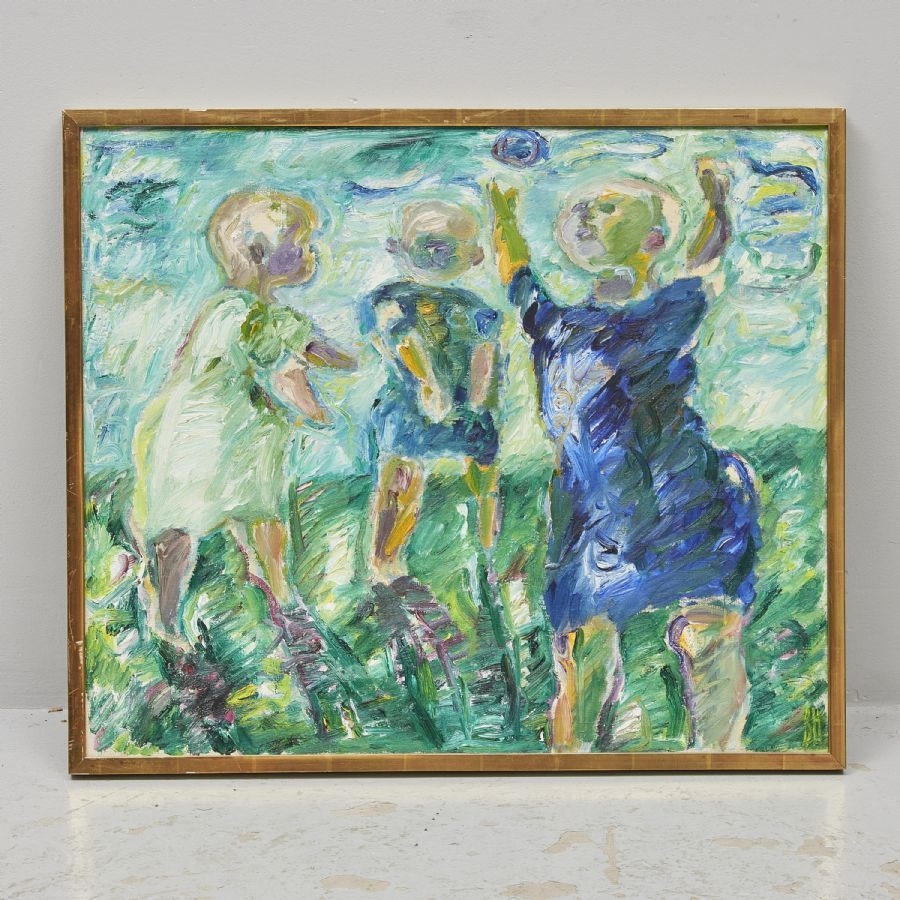 Berta Hansson | Lekande barn | MutualArt