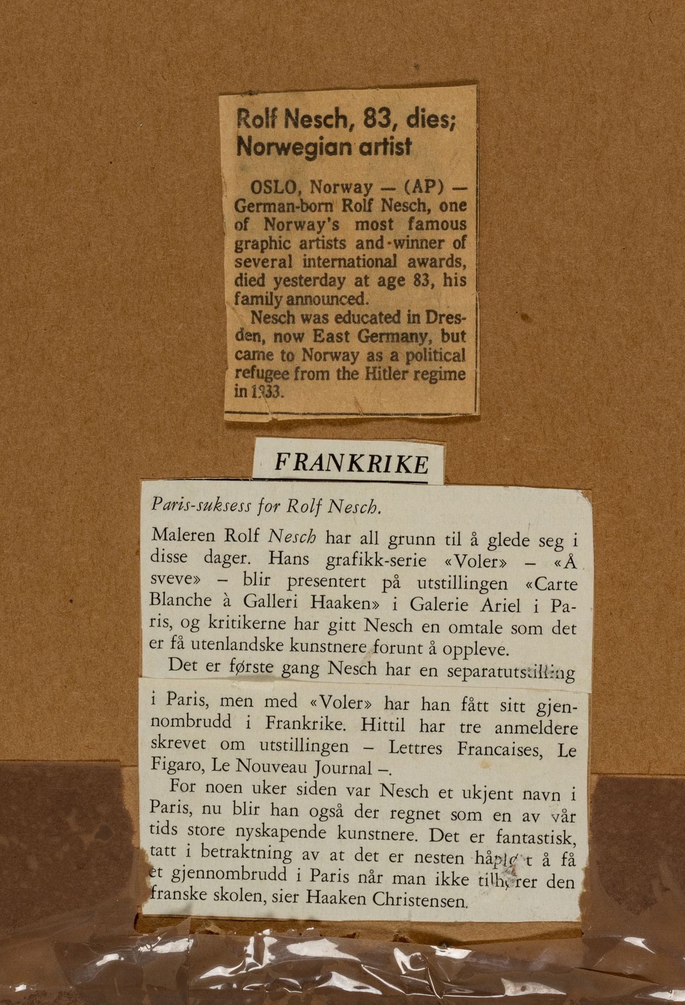 Rolf Nesch | Influence In Women | MutualArt