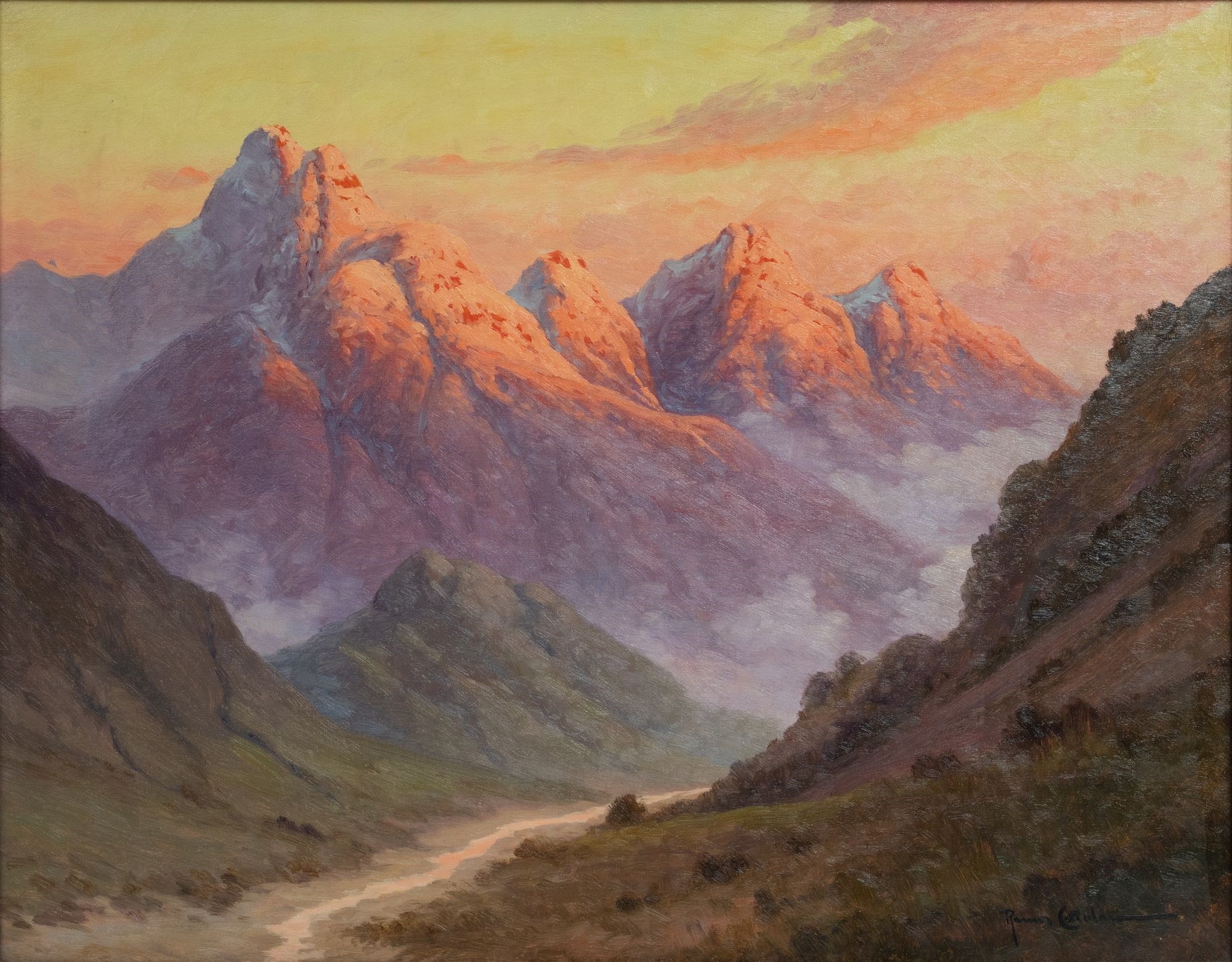 Benito Ramos Catalán | Sunset In The Andes | MutualArt