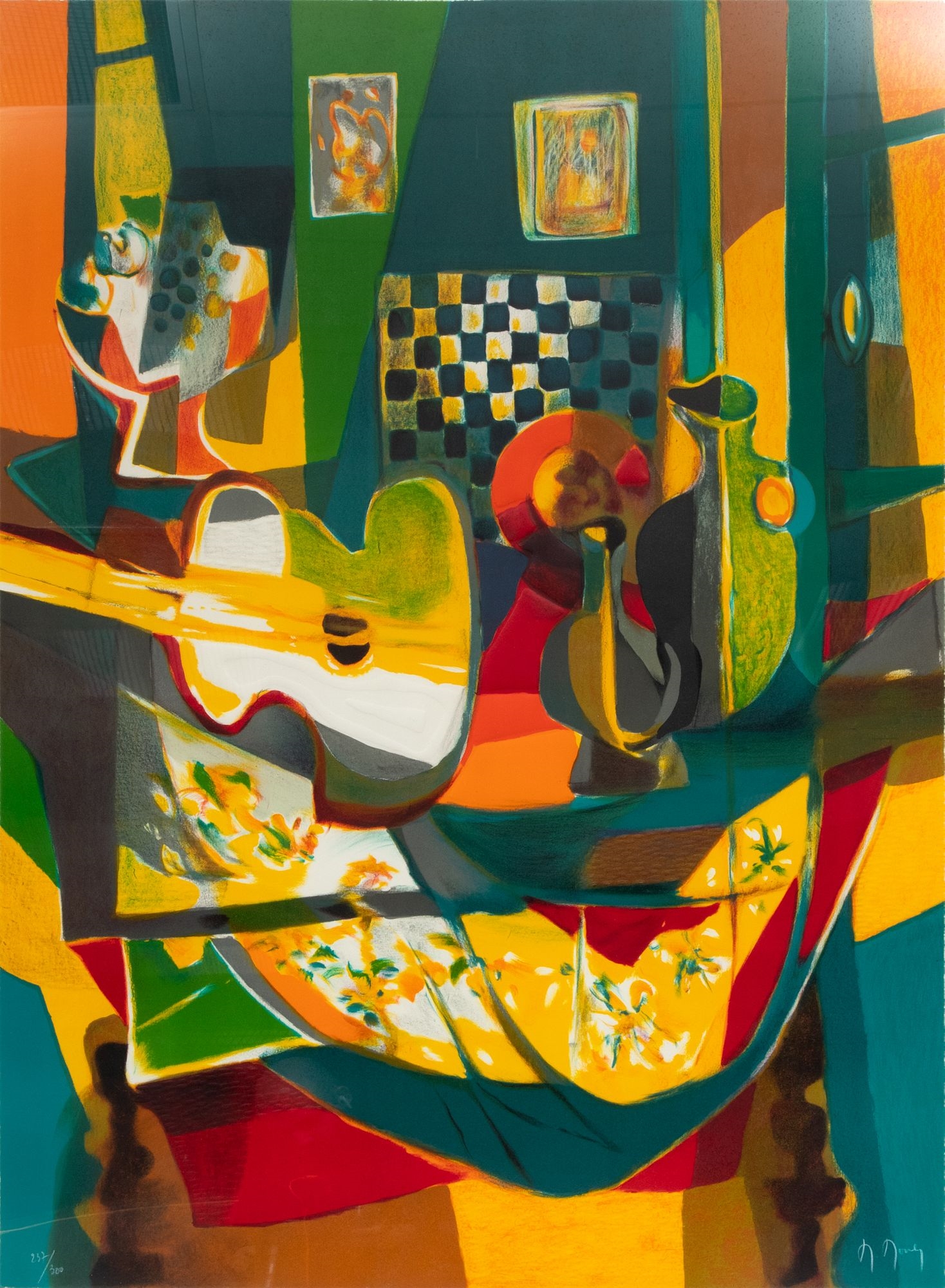 Marcel Mouly | Still Life With Guitar | MutualArt