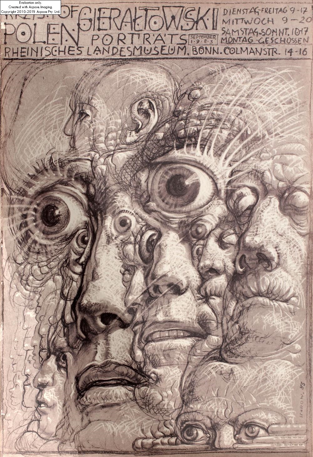 Franciszek Starowieyski | Poster for exhibition Krzysztof Gierałtowski ...